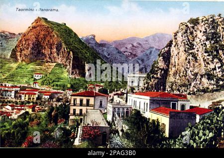 1910's , TAORMINA , Sicily , ITALY : A photo by Baron WILHELM VON ...
