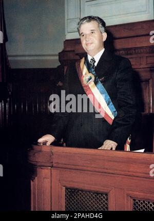 President of Romania Nicolae Ceausescu 1918-1989 and Jimmy Carter ...
