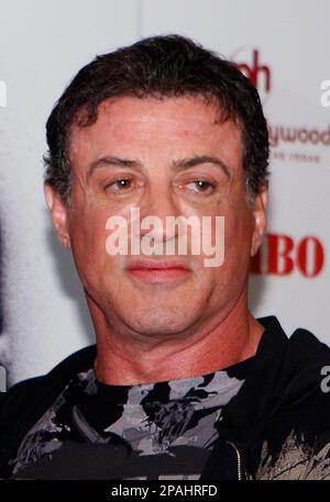 Hollywood actor Sylvester Stallone arrives at Everton Football Ground ...