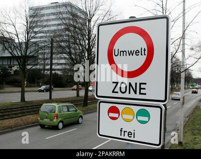 Berlin environmental zone sticker on windshield Stock Photo - Alamy