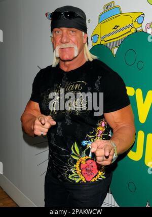 Wrestler Hulk Hogan, also known as Terry Bollea, makes an appearance at ...