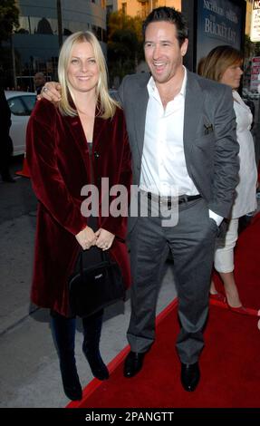 Actor Rob Morrow and wife Debbon Ayer at the Los Angeles Premiere of ...