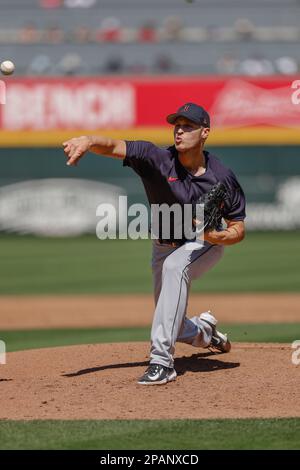 Detroit Tigers pitcher Matt Manning delivers during a spring training ...