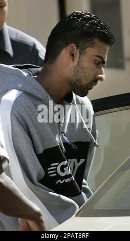 Satish Kalpoe leaves the Aruba courthouse in Oranjestad, Wednesday, Aug ...