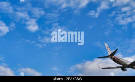 Blank heavy airplane isolated on white background Stock Photo - Alamy