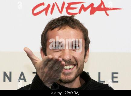 Spanish actor Pablo Derqui poses during a photo call for the ...