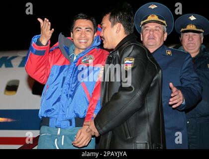 Malaysian astronaut Sheikh Muszaphar Shukor during a news conference of ...