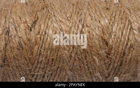 Twisted jute rope texture, full frame, wrapping rope Stock Photo - Alamy