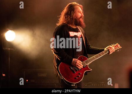 Oslo, Norway. 03rd, March 2023. The Norwegian tundra rock band Slomosa ...