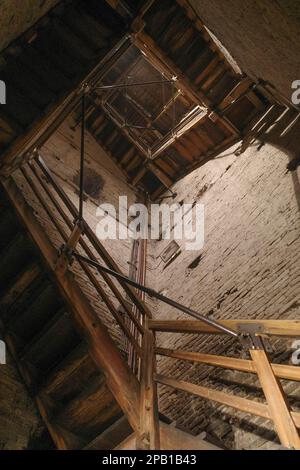 Bologna - Stairs of Torre Asinelli Stock Photo - Alamy