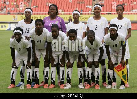 Ghana women's soccer team, top from left Lydia Ankrah, Memunatu ...