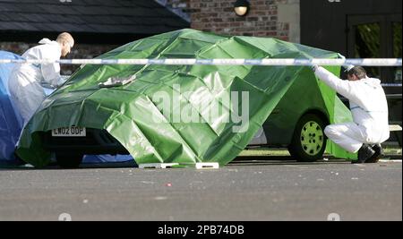 The car park of the Fir Tree Pub in Croxteth Liverpool where 11 year ...