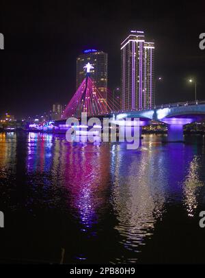 Vietnam, Da Nang, Cau Song Han Bridge, Han River Stock Photo - Alamy