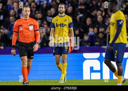 GENK, BELGIUM - MARCH 12: Christian Burgess of Union Saint Gilloise ...