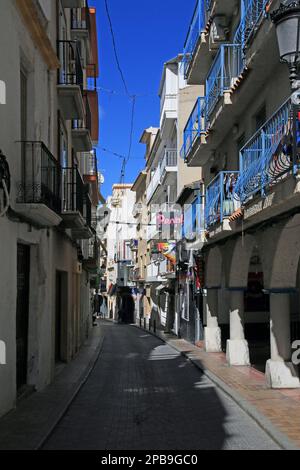 Old town part of Benidorm, Spain Stock Photo - Alamy