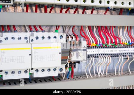 Box for wires of distribution of an electricity, PLC Control panel with ...