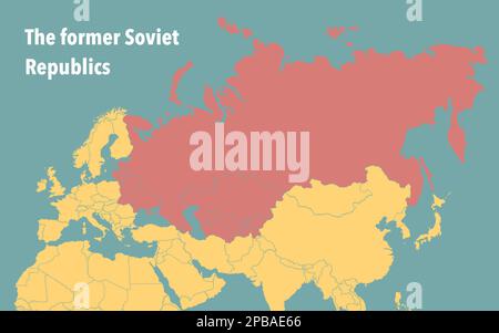 The modern countries of the former Soviet Union Stock Photo - Alamy