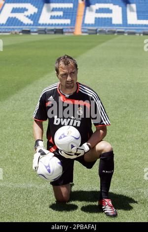 Former Liverpool goalkeeper Jerzy Dudek of Poland poses during his ...