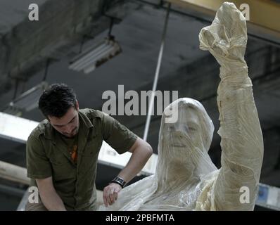 Bill Clinton statue on Bill Clinton Boulevard in Kosovo capital city of ...
