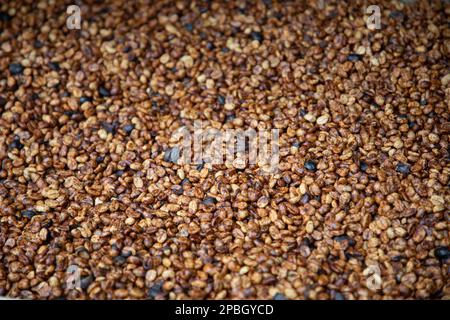 Coffee bean textures with closeup look of coffee beans that can be made ...