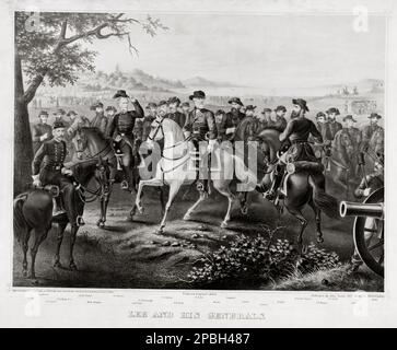 Lee and his generals / Tholey Stock Photo - Alamy
