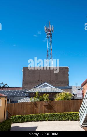 The Telstra telephone exchange building in Kent Street, Sydney ...