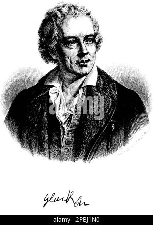 The celebrated german music composer Gluck, Cristoph Willibald Ritter ...