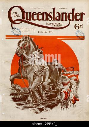 Front cover of the Queenslander magazine, featuring aspects of ...