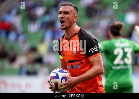 MELBOURNE, AUSTRALIA. 12 March, 2023. Melbourne City v Brisbane Roar ...