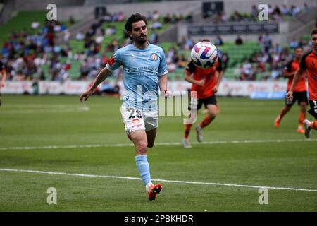 Callum Talbot of City controls the ball during the A-League Men's Semi ...