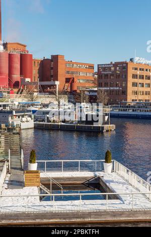 Saunaravintola (sauna restaurant) Kuuma at Laukontori square in Tampere ...
