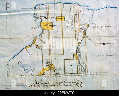 Map of Seneca in New York Stock Photo - Alamy