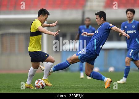 Nantong Zhiyun Football Club against Nanjing City Football Club in a 0 ...