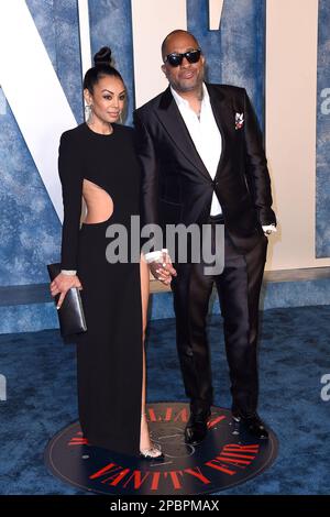 LOS ANGELES - MAR 12: Brandi Padilla, Kenya Barris at the 2023 Vanity ...