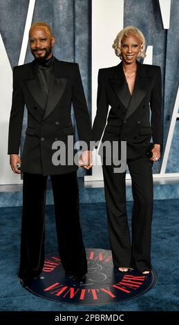 LaKeith Stanfield, left, and Kasmere Trice arrive at the Vanity Fair ...