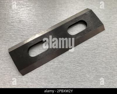 sharpened steel knife electric planer Stock Photo - Alamy