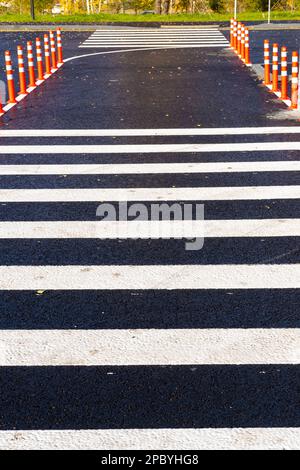 crosswalk zebra walkway across road street Stock Photo - Alamy