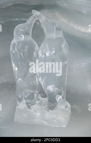 Jungfraujoch, Canton Bern, Switzerland, February 11, 2023 Underground ...