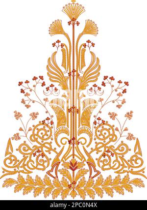 Embroidery design made in digital form Stock Photo - Alamy