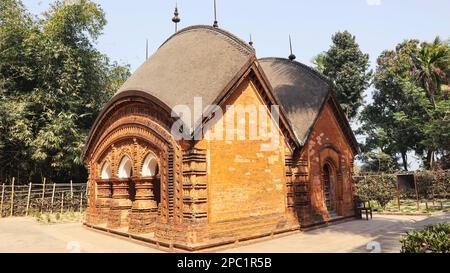 Full View of Gangeshwar Temple, Jiaganj, West Bengal, India Stock Photo ...