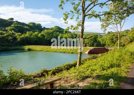 Slade Reservoir, Ilfracombe, North Devon, UK Stock Photo - Alamy