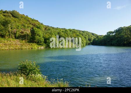 Slade Reservoir, Ilfracombe, North Devon, UK Stock Photo - Alamy
