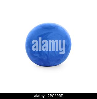 Turquoise and blue play dough isolated on white Stock Photo - Alamy