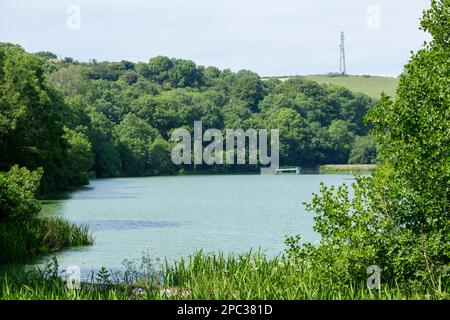 Slade Reservoir, Ilfracombe, North Devon, UK Stock Photo - Alamy