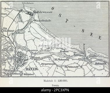 Gdansk Map, Map of Gdansk, Danzig Map, Map of Danzig, Gdansk City, Old ...