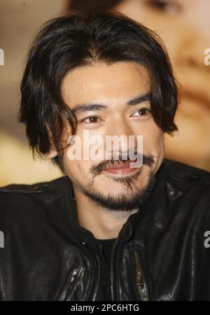 Taiwanese actor Takeshi Kaneshiro attends the local premiere of the ...