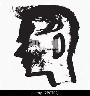 confused man drawing Stock Photo - Alamy