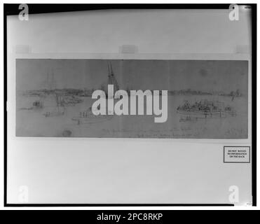 Fort Powhatan-on the James-below the Pontoon bridge Stock Photo - Alamy