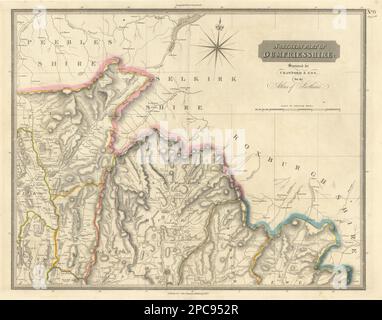 Dumfrieshire north-east sheet. Moffat Ettrick Beattock. THOMSON 1832 ...