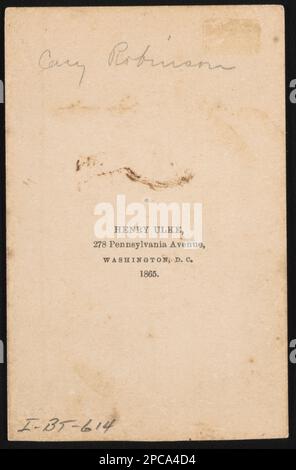 Sergeant Major Cary Robinson of Co. G, 6th Virginia Infantry Regiment ...